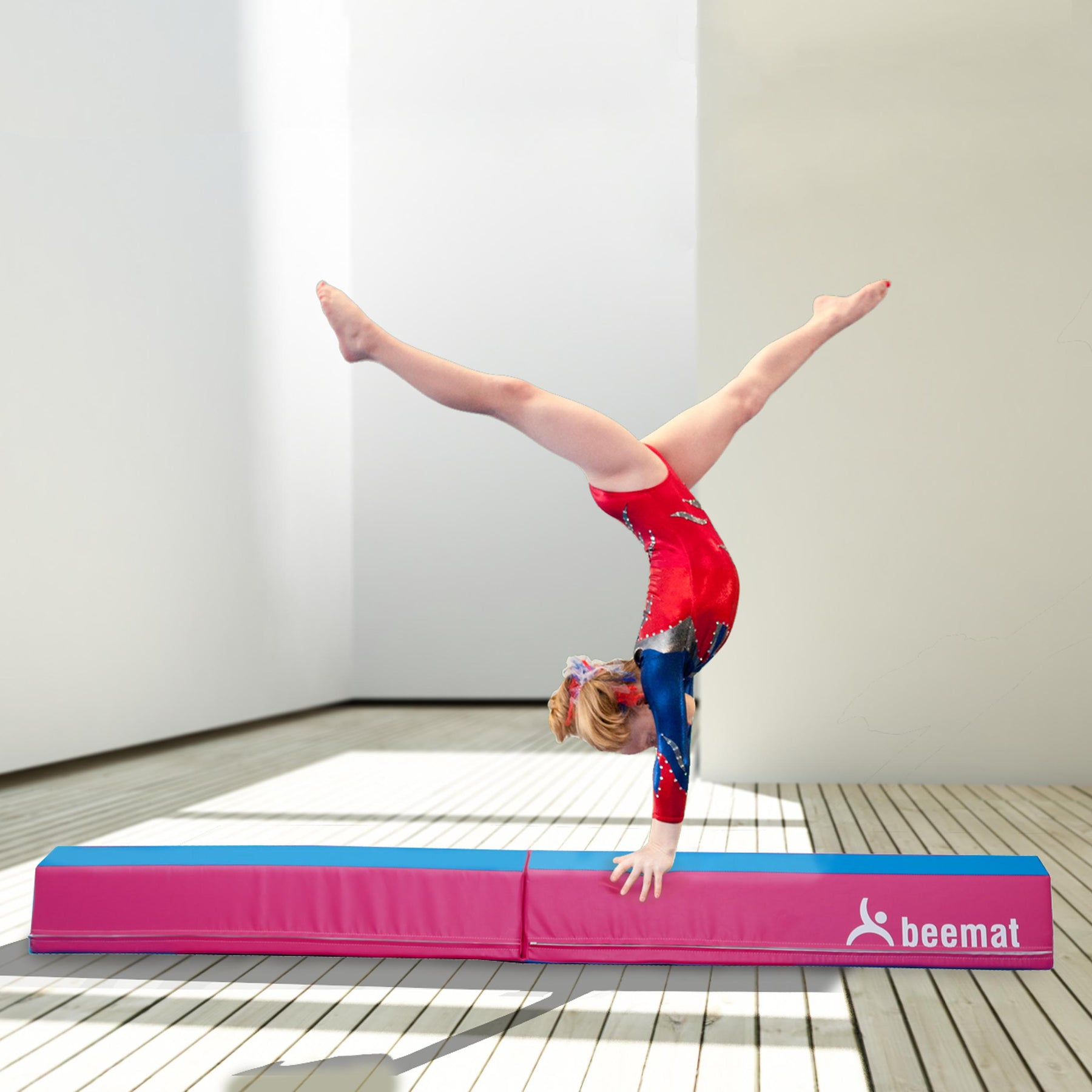 gymnastics beam adjustable